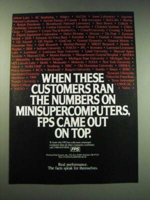 1987 FPS Floating Point Systems Minisupercomputers Ad | eBay