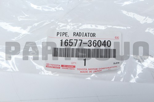 1657736040 Genuine Toyota PIPE, RADIATOR 16577-36040 | eBay