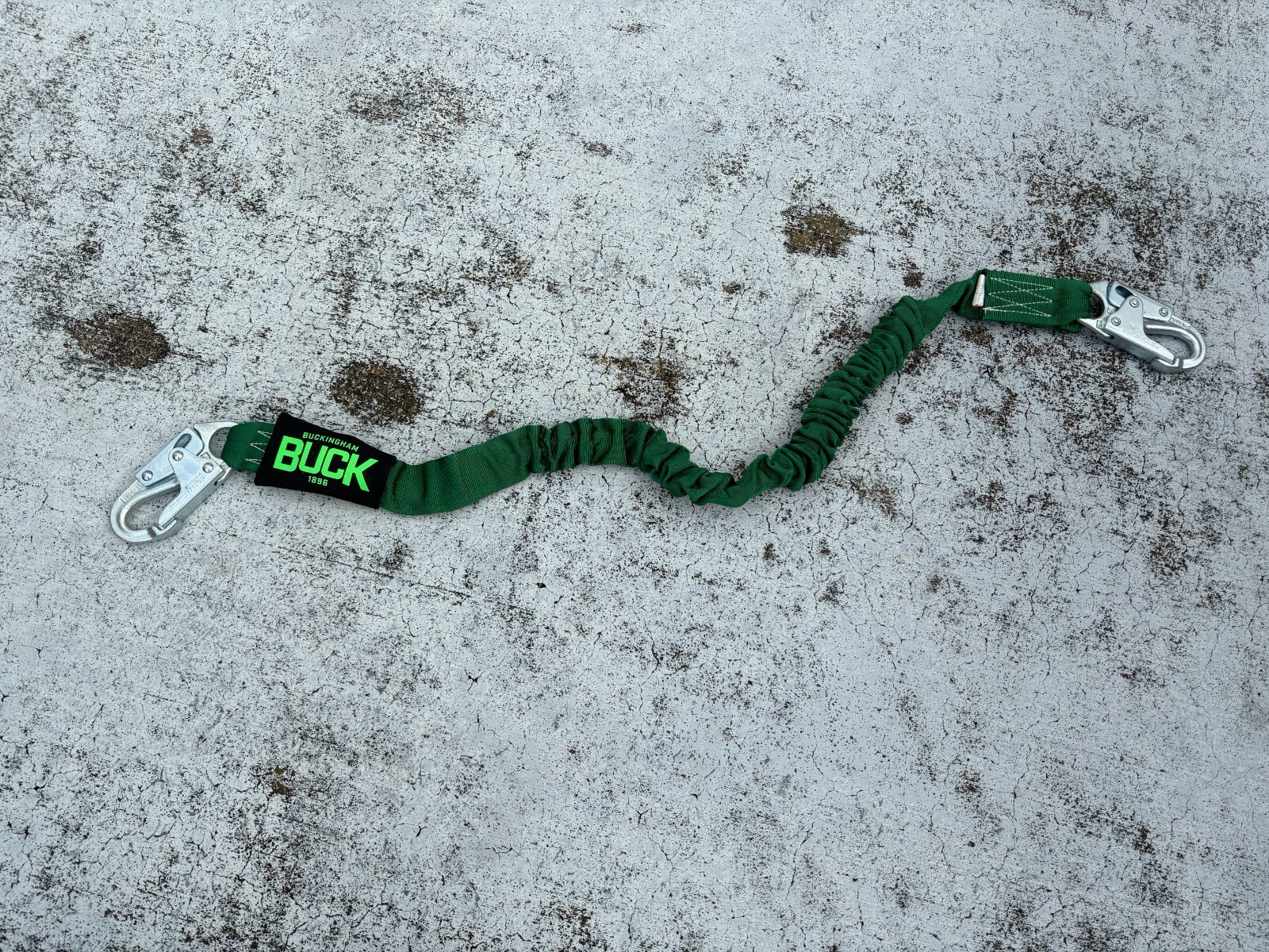 Buckingham Buck Fall Arrest Shock Absorbing Double Snap Lanyard ...