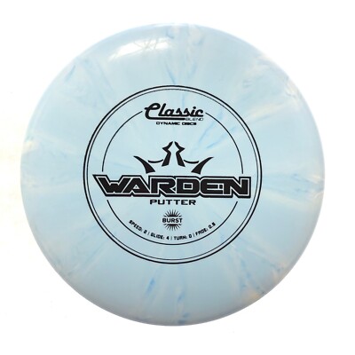 DISC GOLF DYNAMIC DISCS CLASSIC BLEND WARDEN PUTTER 176g LT BLUE BURST ...