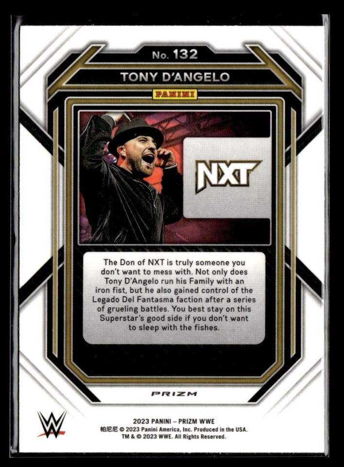 2023 Panini Prizm WWE #132 Tony D'Angelo Silver | eBay