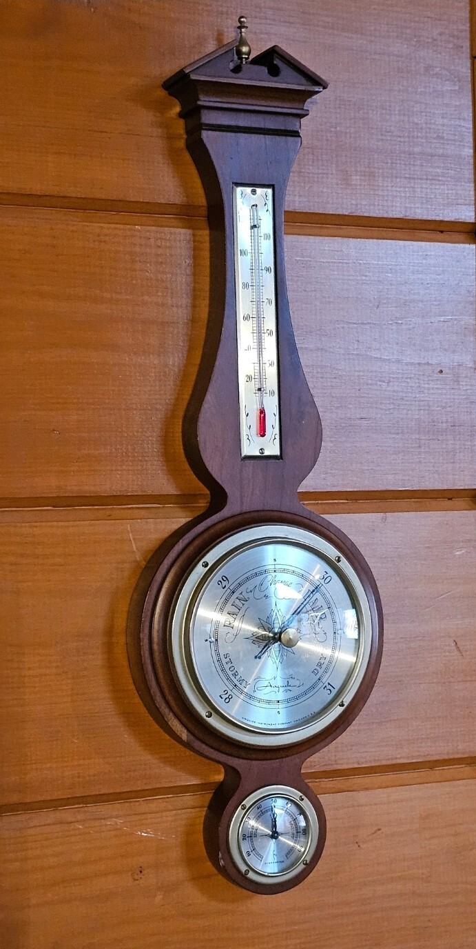 Vintage 20 1/2" Antique Airguide Barometer Weather Station | eBay