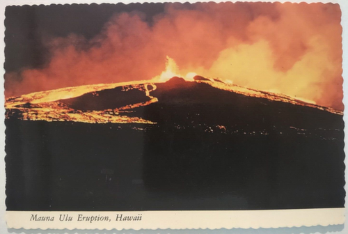 Mauna Ulu Volcano Eruption Hawaii Continental Postcard | eBay