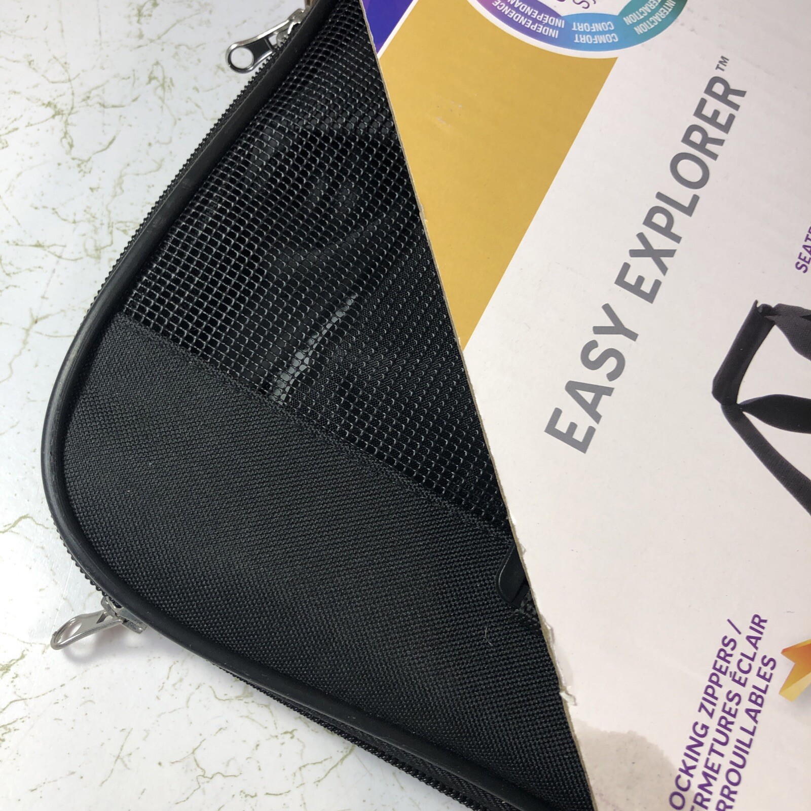 Trusty Pup Easy Explorer Carrier for Cat Dog Up To 16 Pounds Black ...