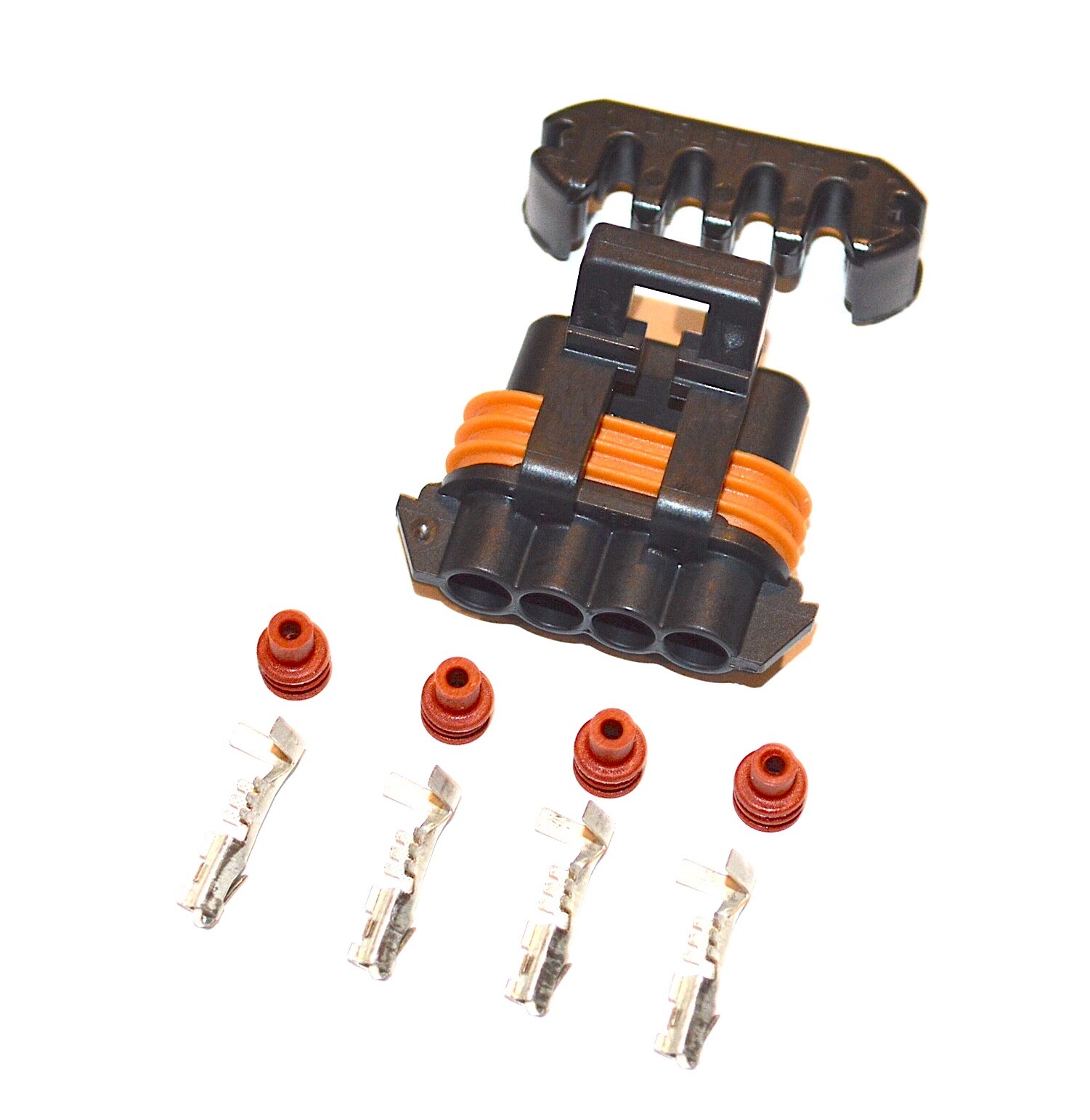 Delphi 4-Way Female Metri-Pack 150 Series Connector, Terminals & Seals ...
