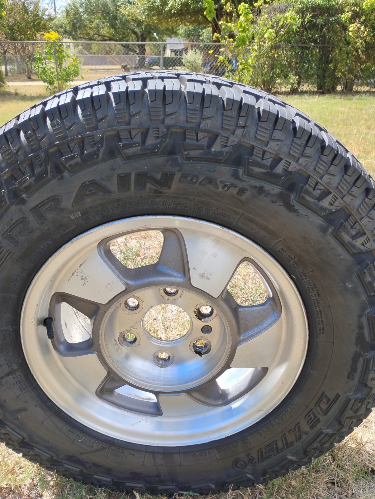 4 All Terrain Dextero Tires 245/75R16 Mounted On 4 Cast Aluminum ...