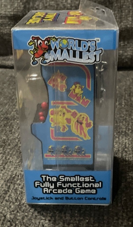 MS. PAC-MAN Tiny Arcade Game Mini Joystick World's Smallest Retro ...