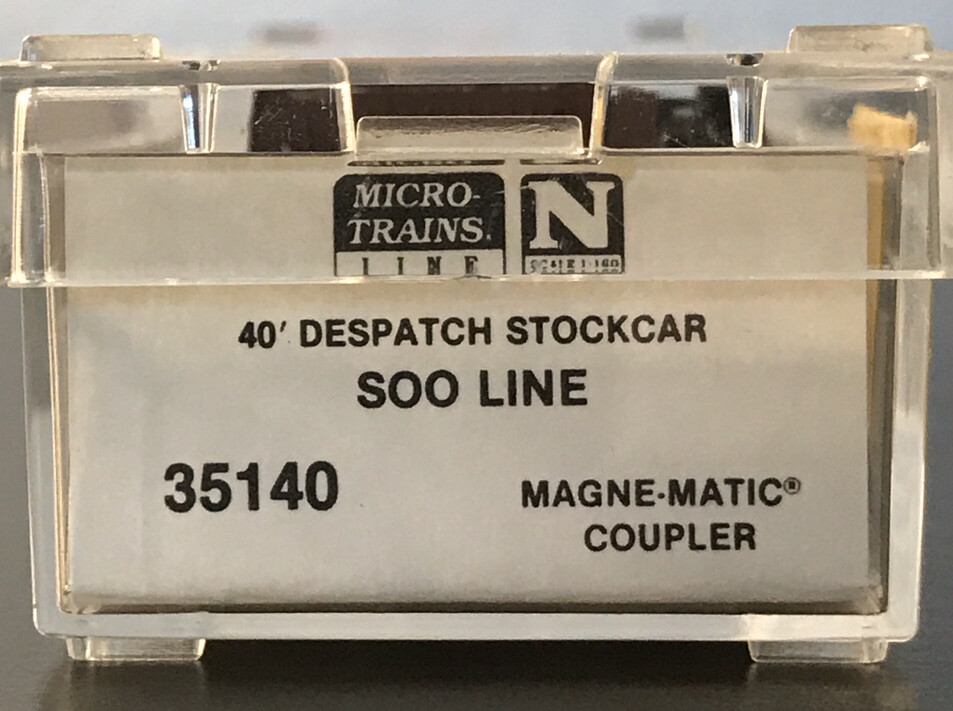 Micro-Trains N scale Soo Line 40’ Stockcar, #35140, Rd #29630. NIB | eBay
