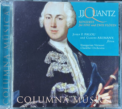 J J Quantz Konzerte Fur Eine Und Zwei Floten 2003 Columna Musica CD ...