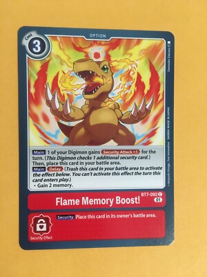 Flame Memory Boost! BT7-092 C Digimon CCG TCG | Next Adventure Near ...