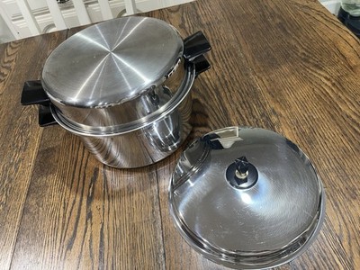 Regal Ware "Gracious Living" Stainless Steel Stock Pot with Egg Poacher ...
