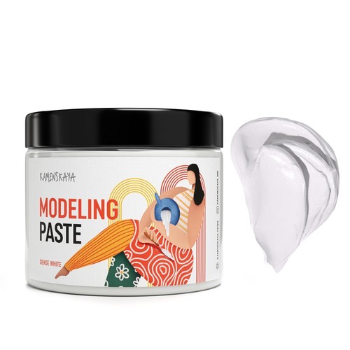 Texture Paste - Modeling Paste Acrylic Medium - Dense White, 16.9 fl oz ...