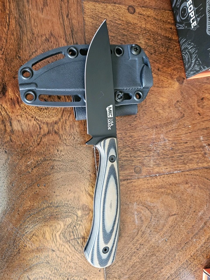 NEW MONTANA KNIFE COMPANY MKC VORTEX WHITETAIL TAN & BLACK | eBay