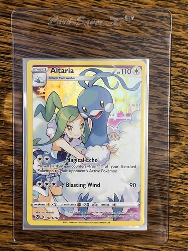 Altaria TG11/TG30 Full Art Silver Tempest Trainer Gallery Pokemon Card ...