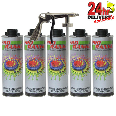 5 x Car Body Schutz Black Underseal Protection Textured + Underbody ...