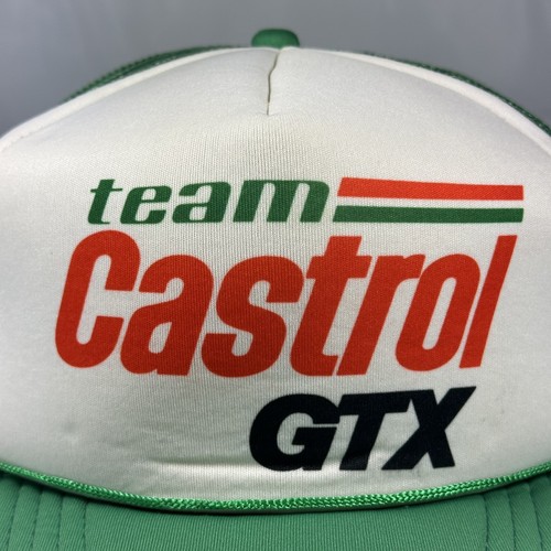 Vintage Team Castrol GTX Snapback Trucker Hat, Green Racing Cap | eBay