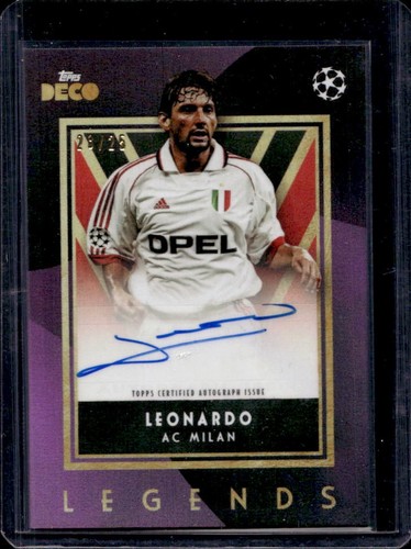 2023-24 Topps Deco Leonardo Purple Legends Auto #23/25 | eBay