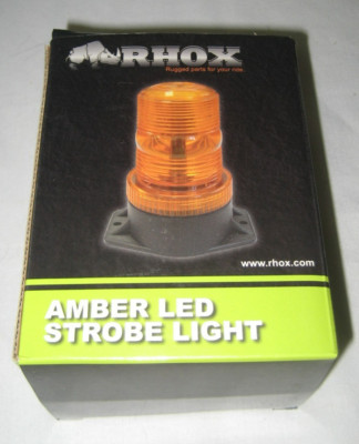 Red Hawk Rhox Golf Cart LED Strobe Light 5" Amber LGT-300 | eBay