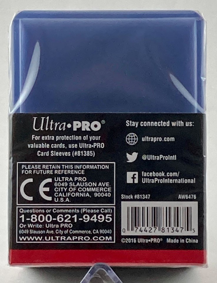 Ultra Pro 3" x 4" Clear Thick 75PT Toploaders - 25ct | eBay
