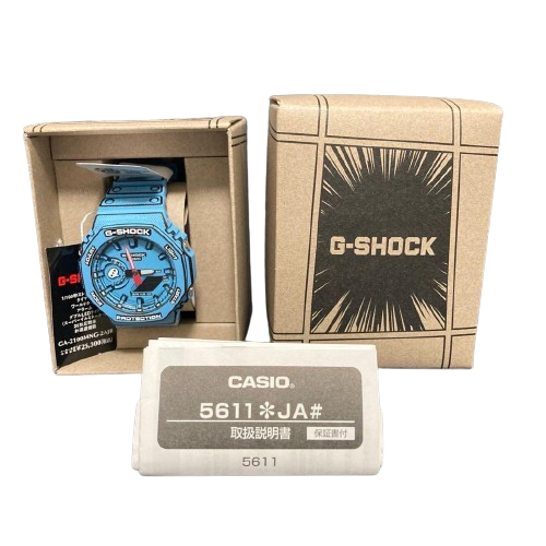 Casio G-SHOCK MANGA THEME GA-2100MNG-2AJR Blue Watch Box JPN | eBay