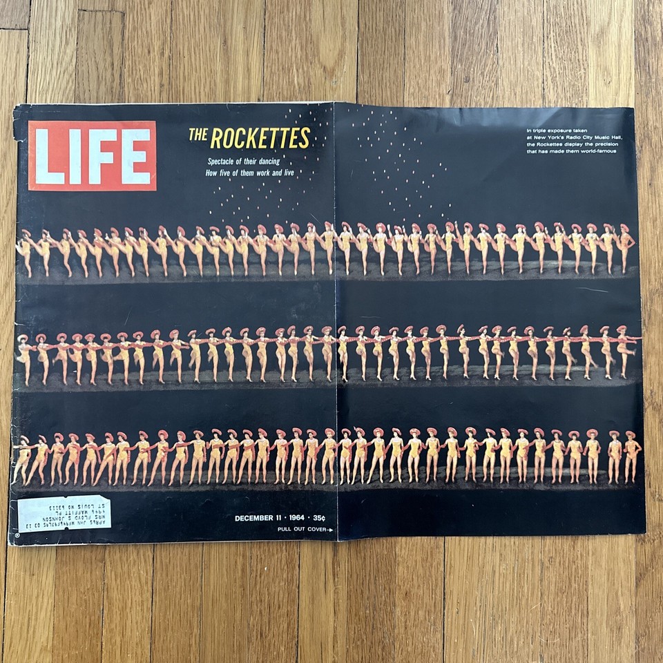 Life Magazine December 11 1964 The Rockettes, Special Fold Out Double ...