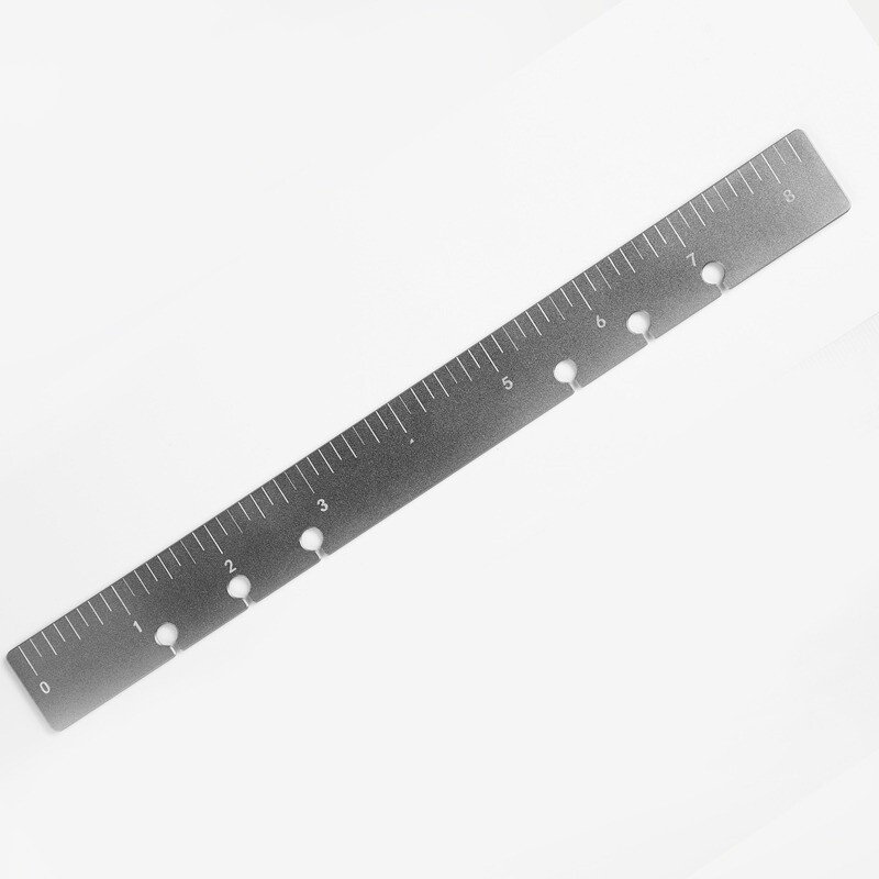 Titanium Straight Ruler Double Scale Inch Metric 8 Inch 21cm Measuring ...
