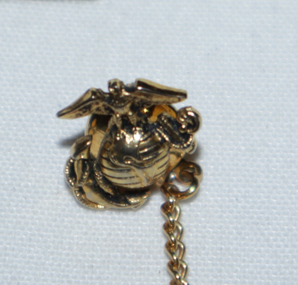 US Marine Corps | Black Emblem Hat Pin Tie Tack Qualification Badge Bar ...