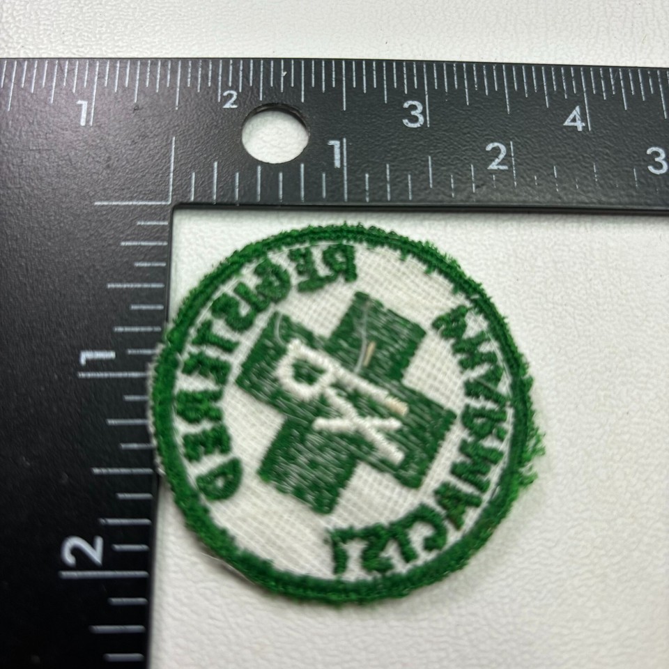 Vtg Rx Pharmacy REGISTERED PHARMACIST Patch (medical related) 39N9 | eBay