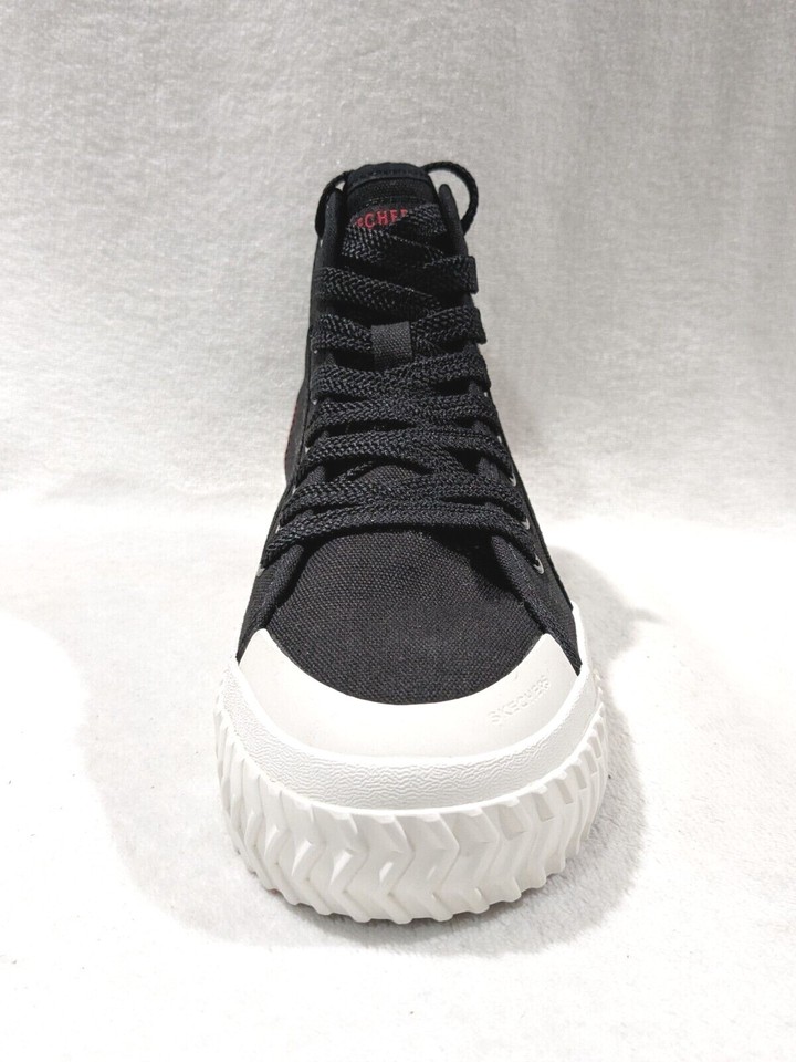 Skechers Street Trax Hi Tread Highly Black/Wht Women's High Top ...