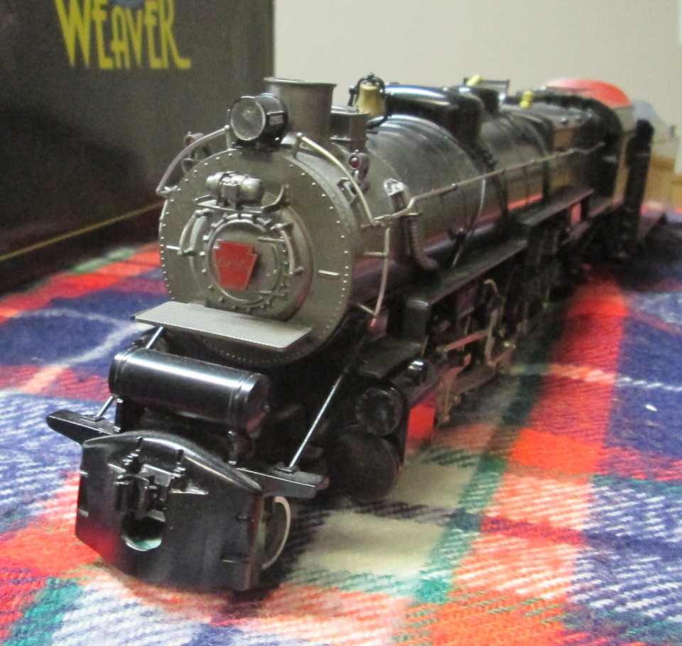 WEAVER BRASS 3-RAIL PENNSYLVANIA M1A MOUNTAIN STEAM ENGINE #6755-4-8-2 ...