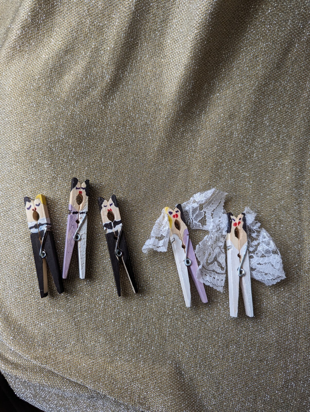 Clothespin Place Card Holder for LGBT couple MR&MR/women wedding, set ...