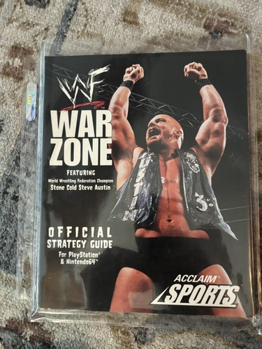 Vintage WWF War Zone Official Strategy Game Guide 1998 Stone Cold ...