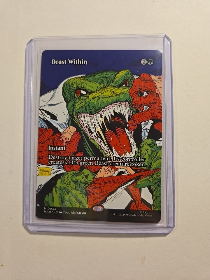 MTG Magic Beast Within #0033 Borderless Spiderman Universes Beyond | eBay