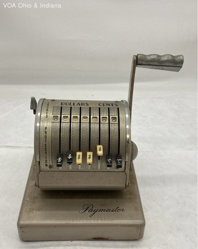 Vintage Paymaster Series X-900 Check Writer Untested Part Repair | eBay