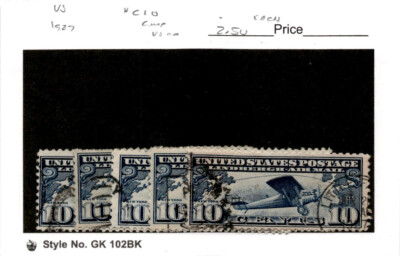 United States Postage Stamp, #C10 Used (5 Ea), 1927 Airplane (BA) | eBay