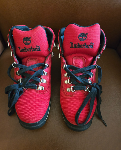 Timberland Pro Men's Red Nylon Euro Hiker Field Boots US Size 8.5 Lace ...