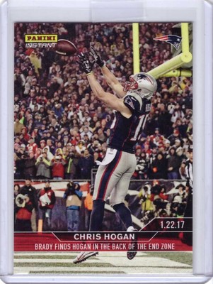 2016 Panini Instant NFL Football #824 Chris Hogan Patriots Card - Only ...