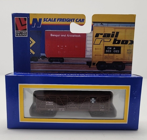 N Scale Life-Like Stock Car Railroad Train AT&SF No.7333 | eBay