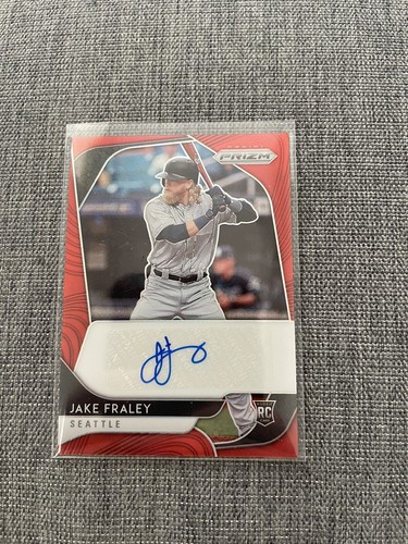 2020 Panini Prizm Jake Fraley Rookie Auto Red Numbered 3/75 | eBay