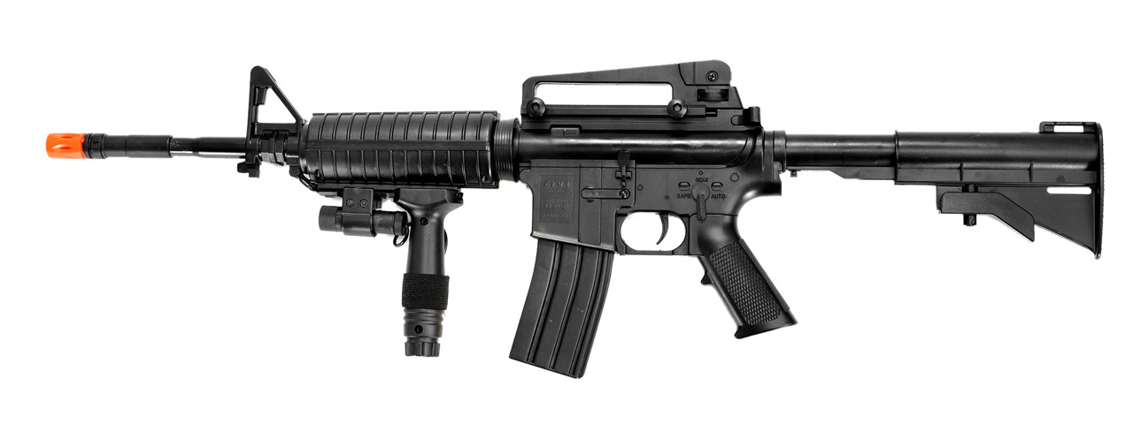 CYMA Spring Airsoft M4 M4A1 Replica Carbine Rifle Gun Laser & Foregrip ...