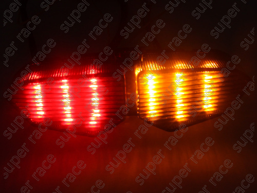 Clear LED Turn Signal Tail Brake Light For Yamaha YZF R6 2003-2005 R6S ...