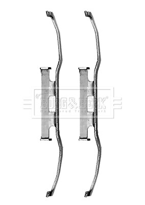 CAPSautomotive Accessory Kit disc brake pads for Volkswagen 2D0615295 ...