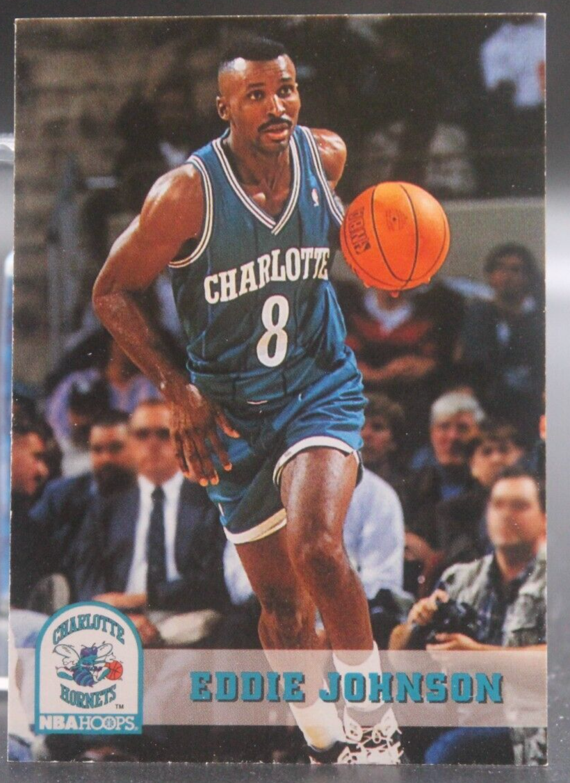 Eddie Johnson (Hornets/Illinois Fighting Illini) 1993-1994 Hoops #309 ...