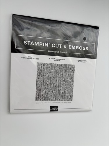 Stampin' Up! Stampin' Cut & Emboss Bark Embossing Folder New | eBay