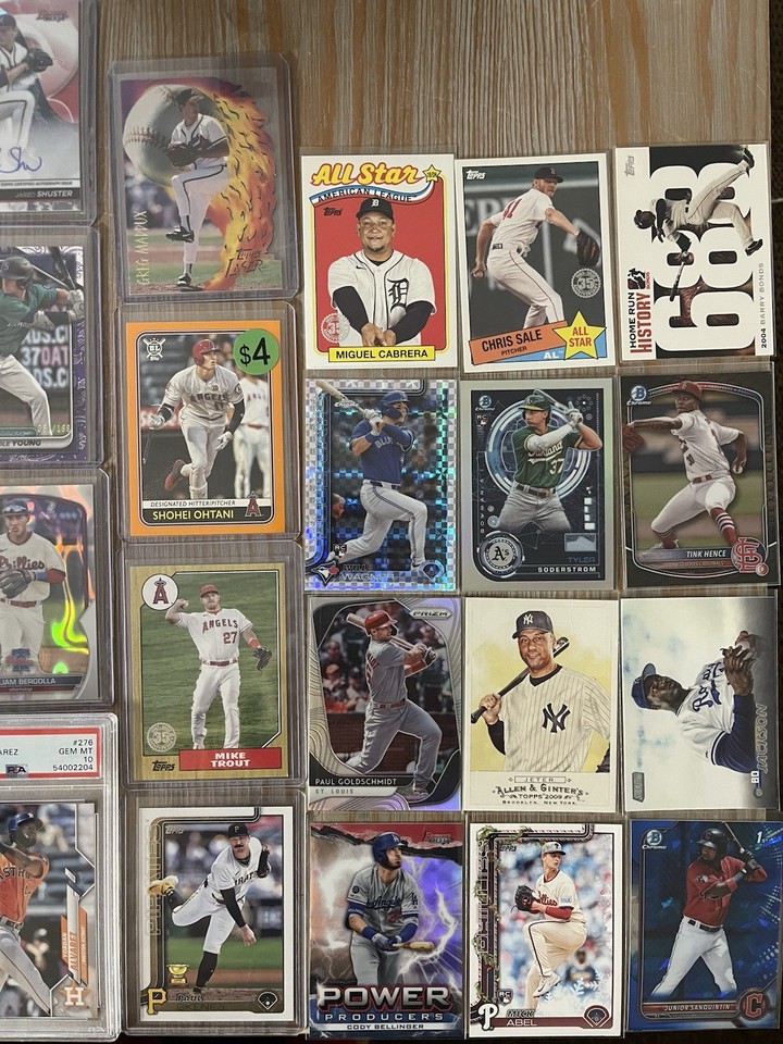 Baseball Lot PSA 10 TROUT JUDGE OHTANI GRIFFEY ELLY MADDUX AUTO YORDAN ...
