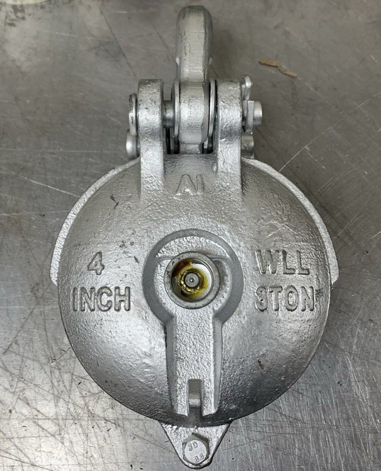 Snatch Block Yarding Block Wire rope cable pulley 3 Ton 4" Galvanized ...