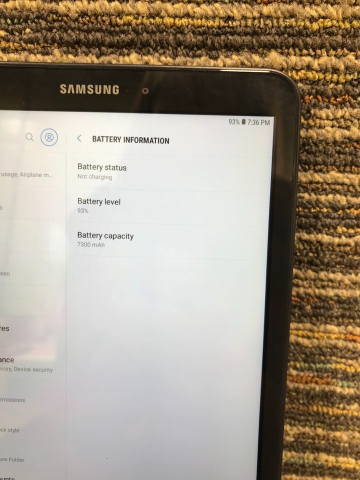 Samsung Galaxy Tab A T580 BLACK 10.1in 16GB Tablet W/ SD card Slot | eBay
