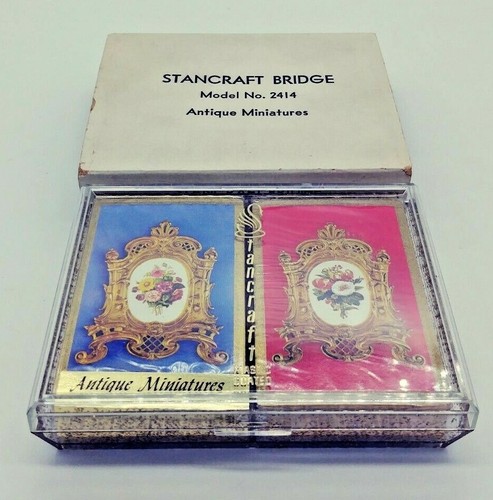 Vintage StanCraft Nu-Vue Playing Cards Bridge Set 2 Decks New In Shrink ...