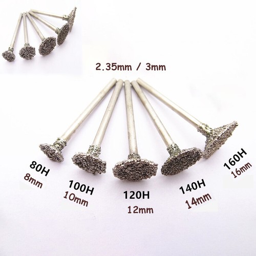 8mm-16mm Diamond Burr Drill Bit for Dremel Rotary Grinding Tool Coarse ...