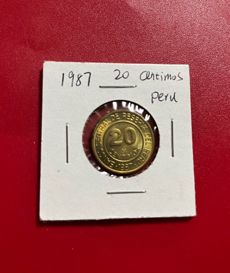 1987 20 CENTIMOS PERU COIN - NICE WORLD COIN !!! | eBay